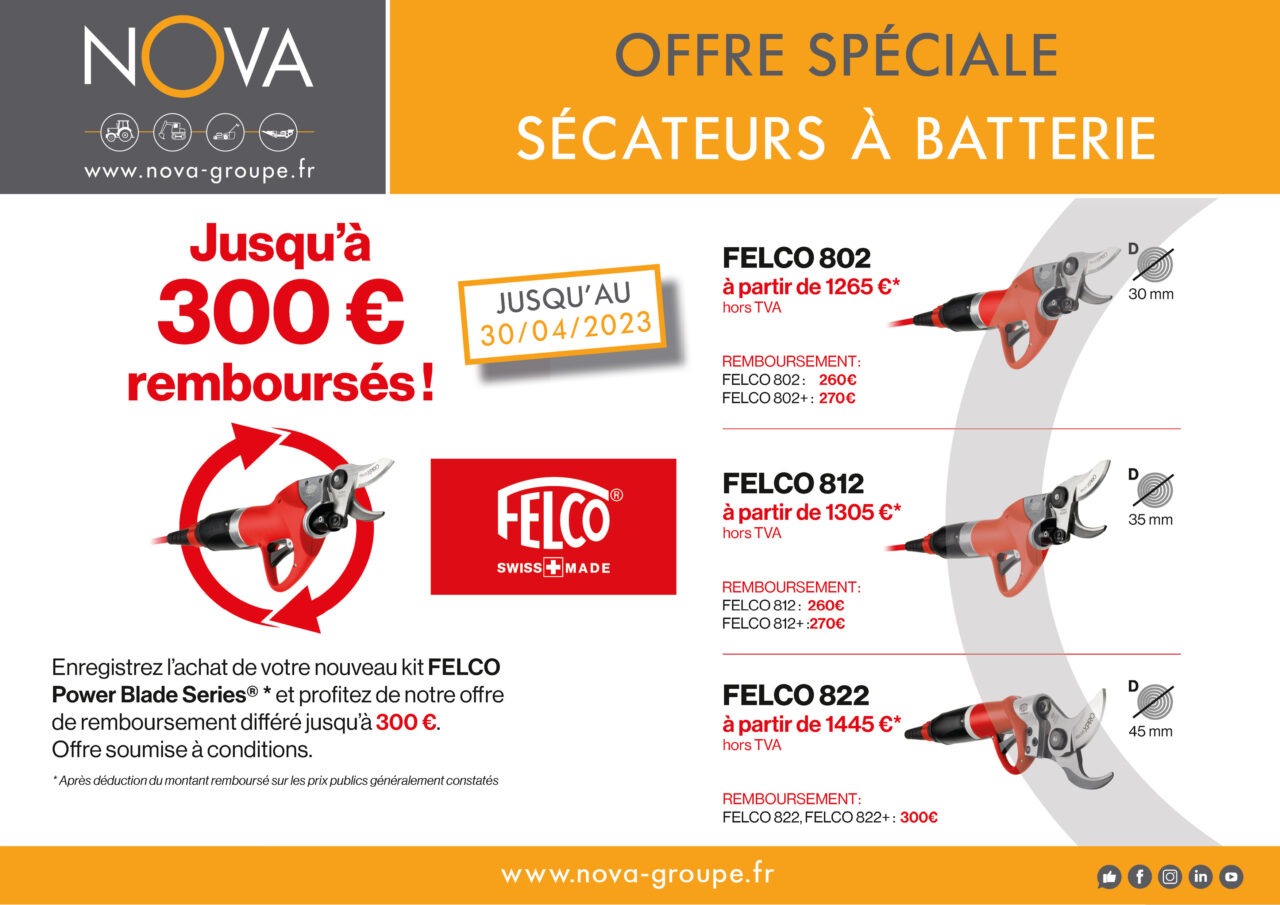 Offre spéciale sécateurs FELCO