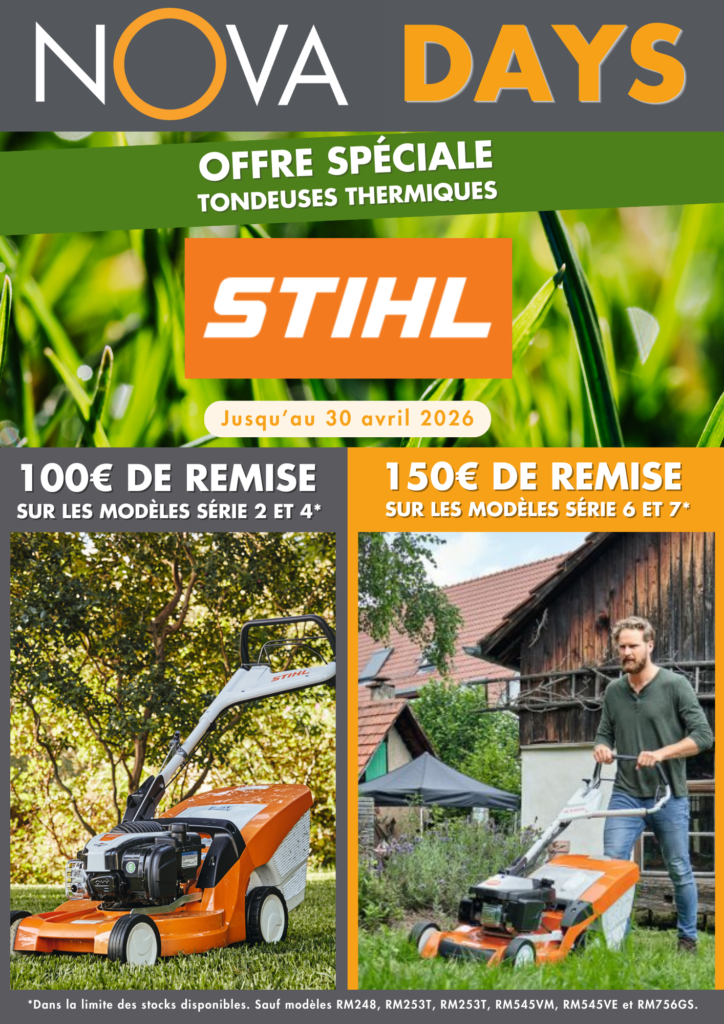 Offres de remboursement STIHL – Printemps 2026
